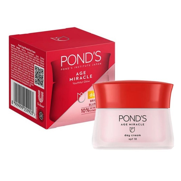 Jual PONDS AGE MIRACLE ANTI AGING + GLOWING MOISTURIZER DAY NIGHT CREAM ...
