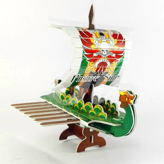 Jual Mainan Anak Unik Kapal Perahu One Piece 3D Puzzle Pirates | Shopee ...
