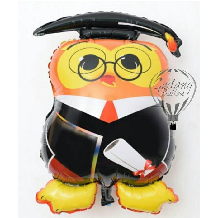 Jual Balon Foil Graduation / Wisuda Owl / Balon Wisuda / Balon Toga ...