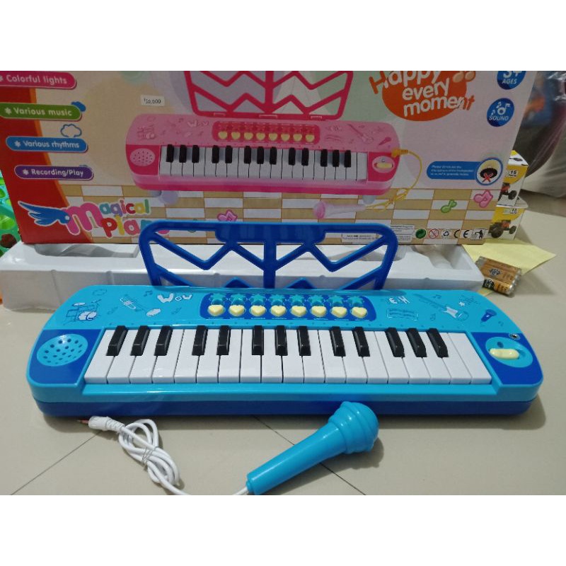 Jual Mainan Edukasi Anak Piano Anak dengan dilengkapi Mic Microphone ...