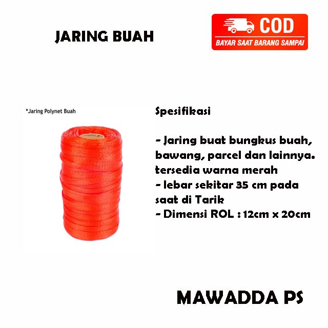 Jual Jaring Buah / Jaring Pembungkus Parcel Polynet | Shopee Indonesia