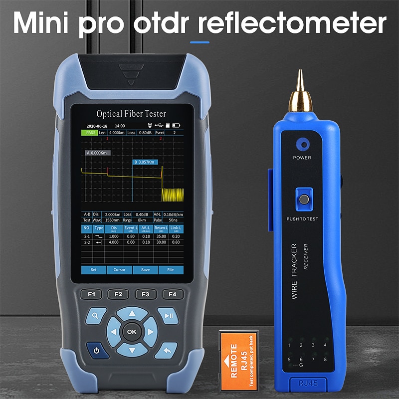 Jual PREORDER Pro mini OTDR Fiber Optic Reflectometer with 9 Functions VFL OLS OPM Event Map 22 ...