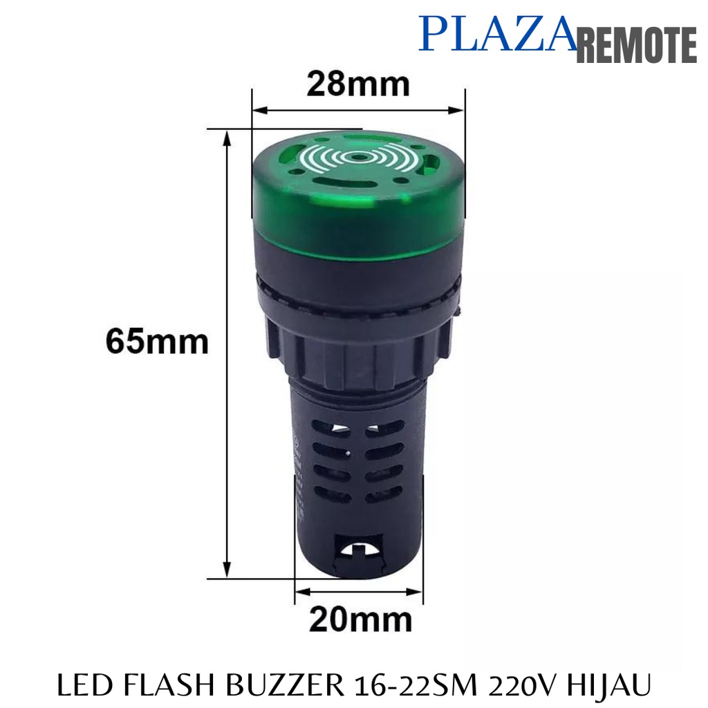 Jual FLASH BUZZER LED ALARM SIGNAL BEEPER AC AD16-22 SM 220V | Shopee Indonesia