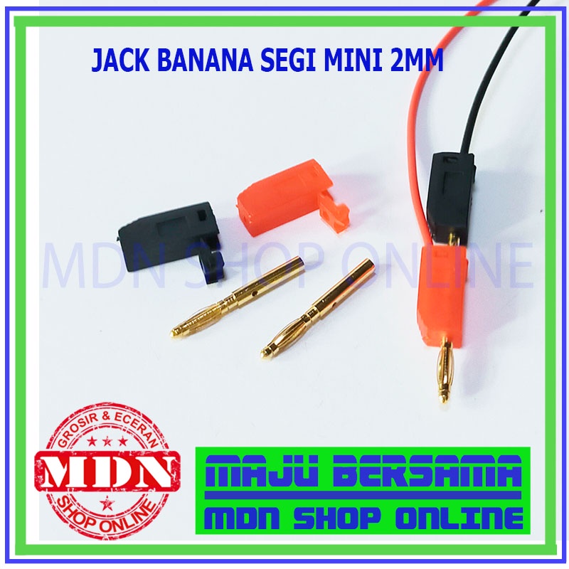 Jual Jack Banana Segi Mini 2mm Per 1 Pasang | Shopee Indonesia