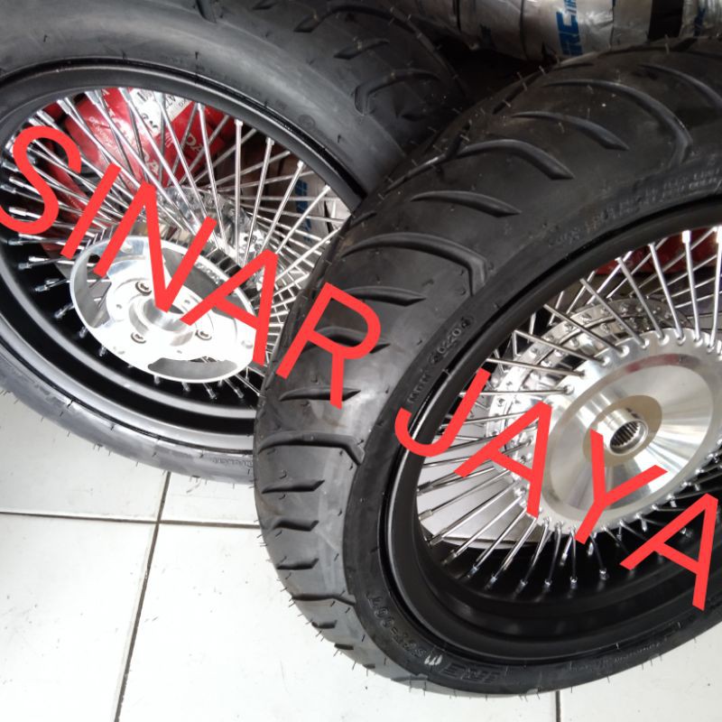 Jual Sepaket velg jari nmax freego lexi pcx atau 350 300 14 plus ban ...