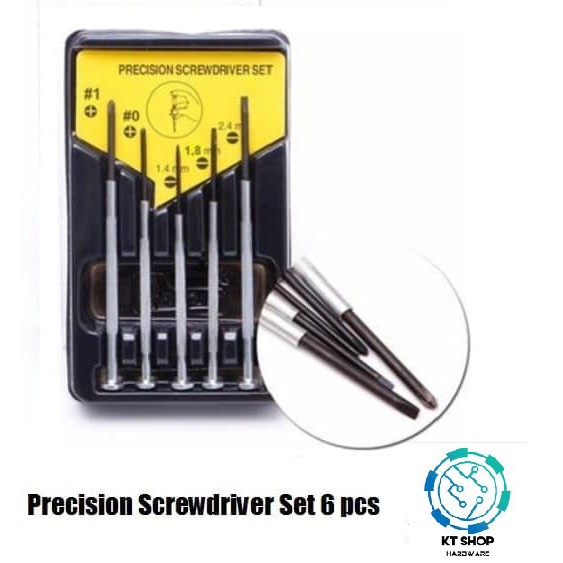 Jual Obeng Hp Jam Kaca Mata Precision Screwdriver Set 6 Pcs | Shopee ...