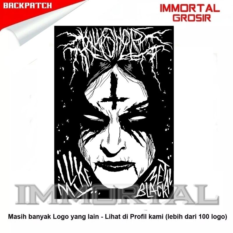 Jual Backpatch emblem punggung jumbo besar corps paint metal black | Shopee Indonesia