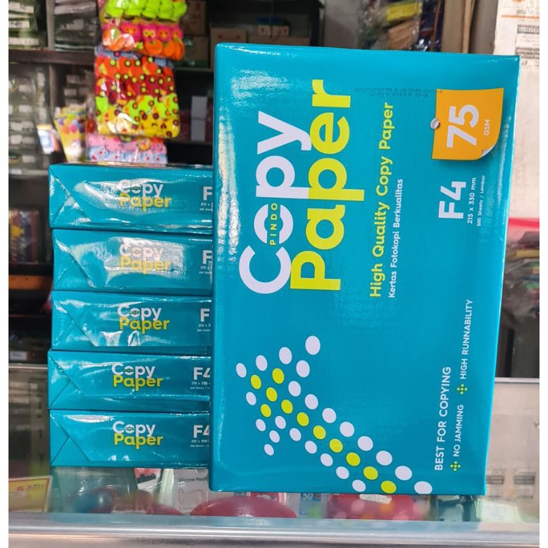 Jual HVS Copy Paper F4 75gsm (1 rim @ 500 lembar) | Shopee Indonesia