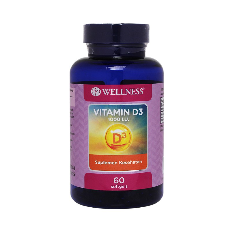 Jual Wellness Vitamin D3 1000 Iu 60S | Shopee Indonesia
