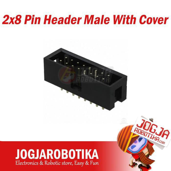 Jual 2x8 Pin Header Male With Cover | Shopee Indonesia