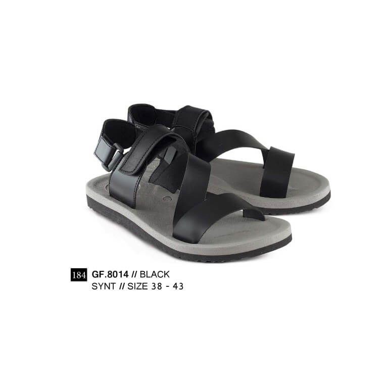 Jual Men Trekking Sandal Gunung Pria Hitam Golfer GF.8014 murah ori original keren trendy ...
