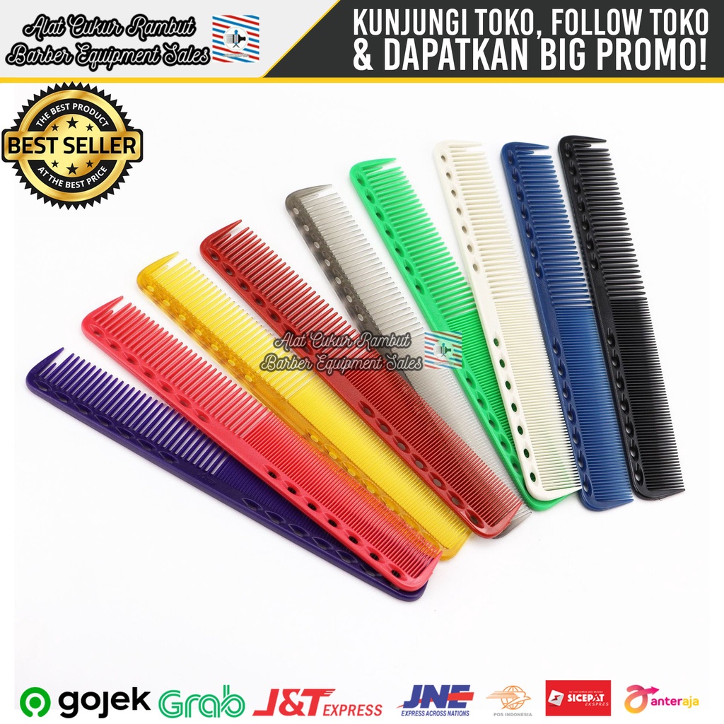 Jual Sisir Parting Cukur Potong Rambut Rata Pangkas Rambut Barber Salon ...