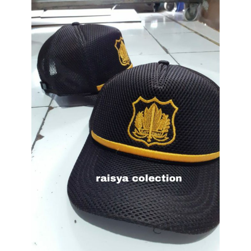 Jual topi security terbaru / topi satpam terbaru / topi satpam lis ...