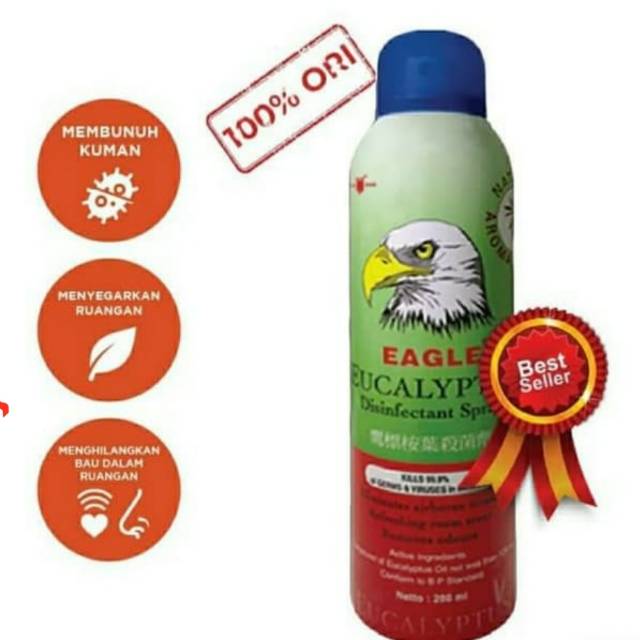 Jual Spray cap elang eucalyptus anti bakteri dan viru disinfectant ...
