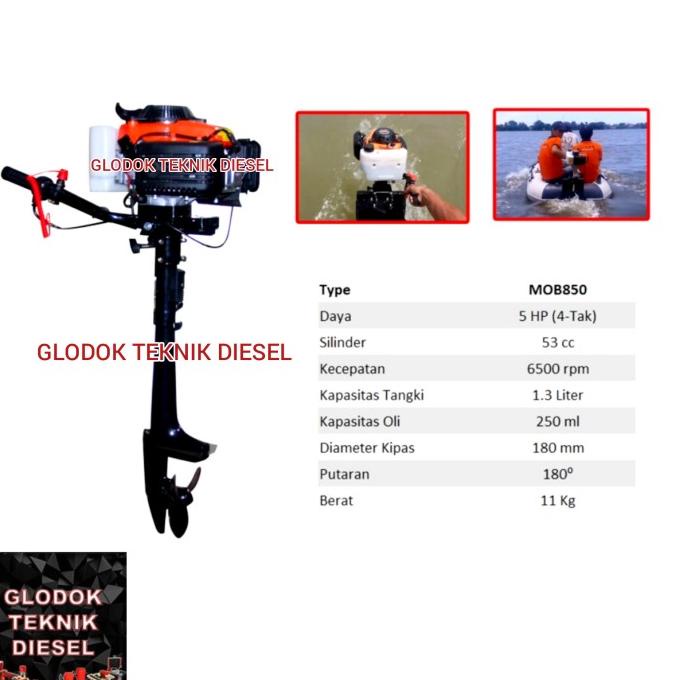 Jual Mesin Tempel Outboard Motor 5 Hp 4 Tak Matsumoto Mob 850 G Perahu | Shopee Indonesia
