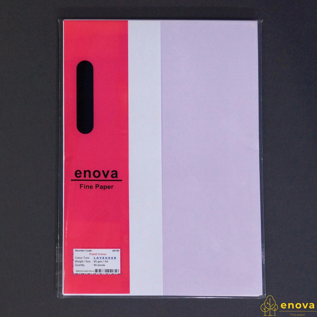 Jual Fancy Art Paper ENOVA | Pastel Lavender | A4 80GSM (Pastel Ungu ...