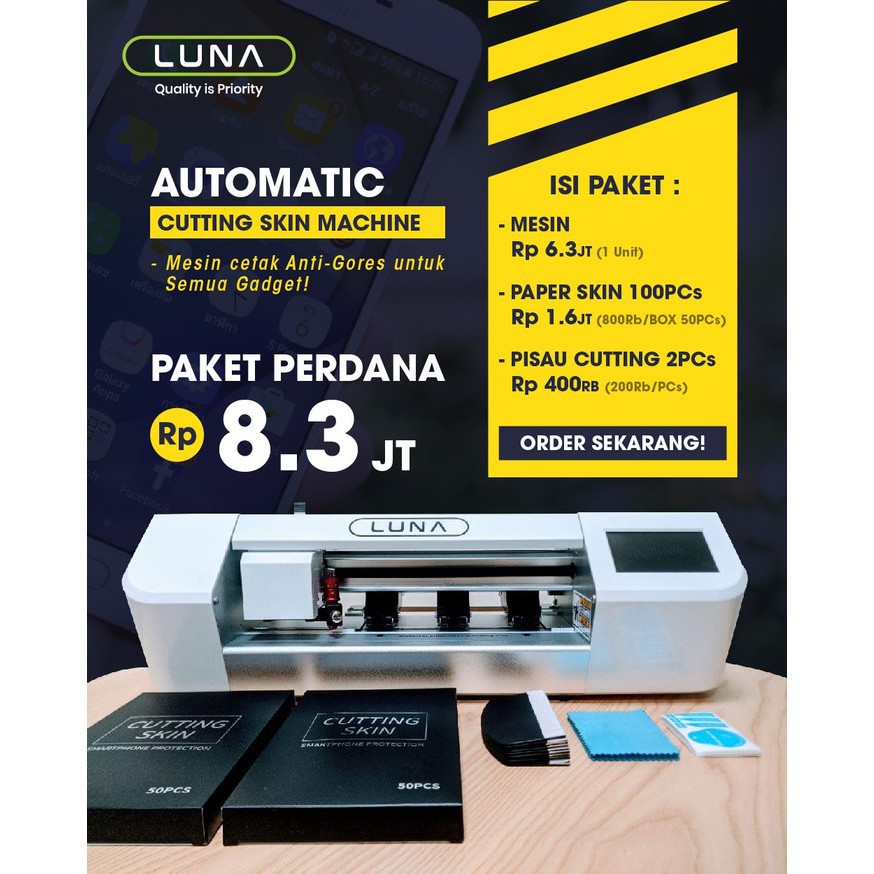 Jual Luna Automatic Cutting Skin Hydrogel / HYDRO-GEL Machine | Shopee ...