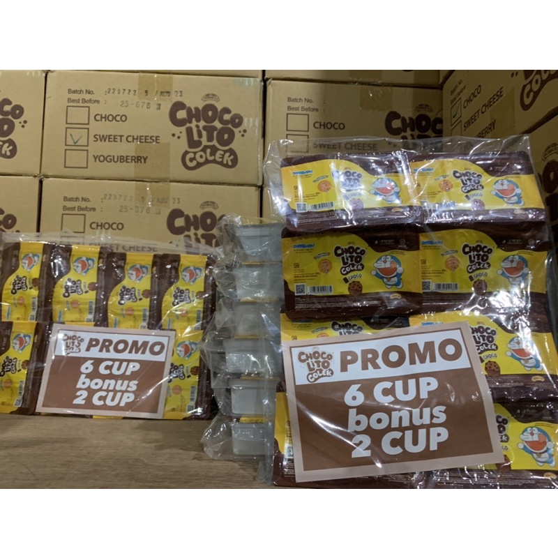 Jual Chocolito Colek Choco dengan krim cokelat Kemasan Promo isi 8 pcs ...