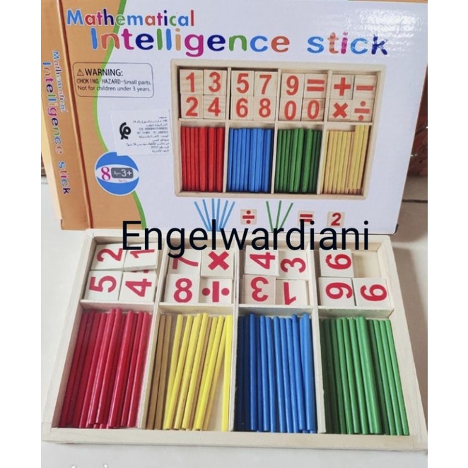 Jual intelligence stick / stik berhitung /edukasi hitungan stik kayu ...