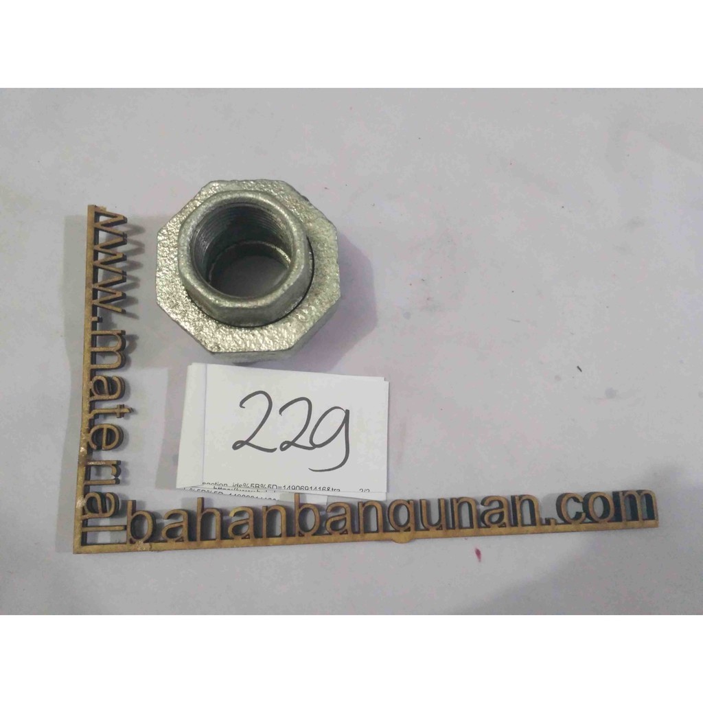 Jual water mur besi 1/2 inch watermur union socket galvanis setengah ...