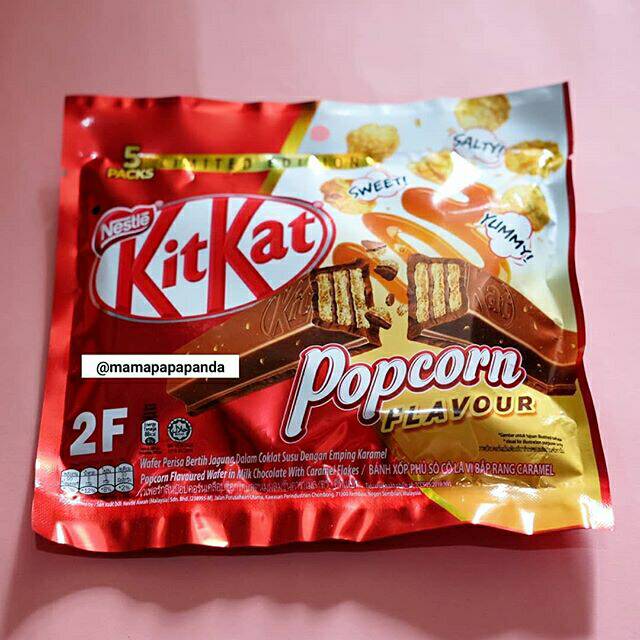 Jual Kitkat Popcorn Flavour Halal Limited Edition | Shopee Indonesia
