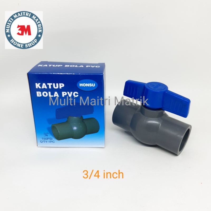 Jual Ball Valve PVC 3/4 inch / stop kran pvc 3/4 inch | Shopee Indonesia