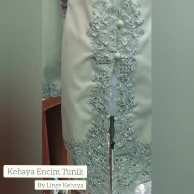 Jual Kebaya Encim Modern Tunik Burgundy Milo Pink Rosegold Navy Hitam ...