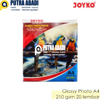 Jual Glossy Photo Paper Joyko A4 210gsm 20 Lembar | Shopee Indonesia