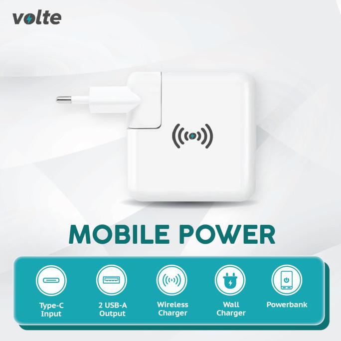 Jual VOLTE BLANCO Tripower Charger 6700mAh (Wireless, Powerbank ...
