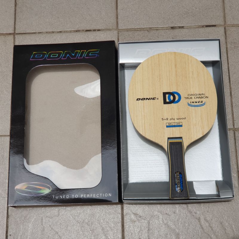 Jual donic true carbon inner fl bat bet blade ping pong | Shopee Indonesia