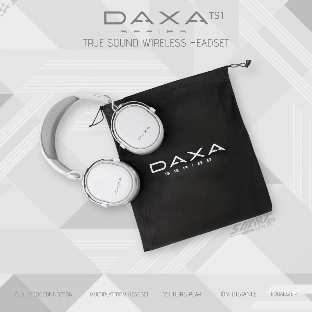 Jual DAXA Headset Gaming Wirelles TS1 - Putih | Shopee Indonesia