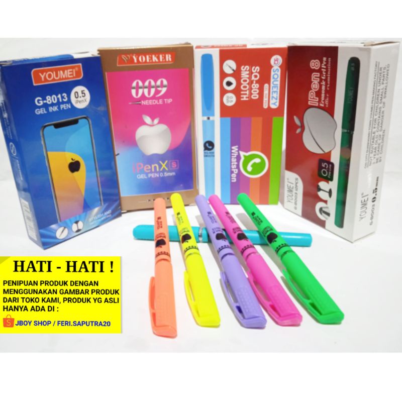 Jual [ 1 pack ] PULPEN / PULPEN IPEN / PULPEN APEL / BOLPOIN / BOLPOIN ...