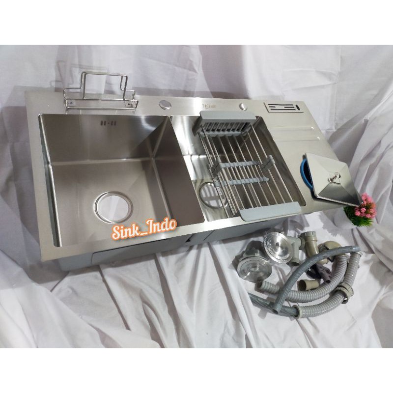 Jual LARIS Bak Cuci Piring set kitchen Sink SUS 304 uk 100 x 48 Dapur ...