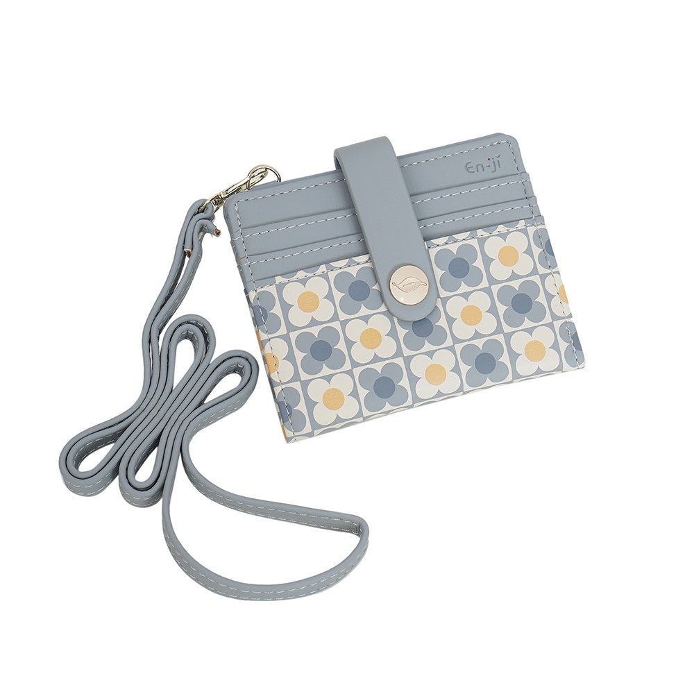 Jual En-ji Tori Card Wallet - Babyblue | Shopee Indonesia