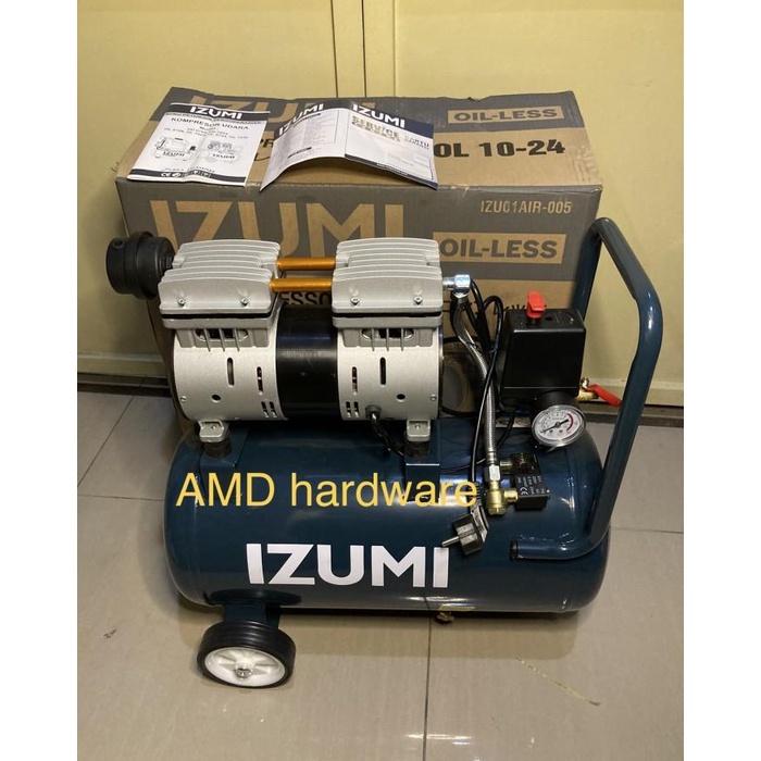 Jual Mesin Compressor oilless/kompressor oilless angin 1HP 24L OM1024 ...
