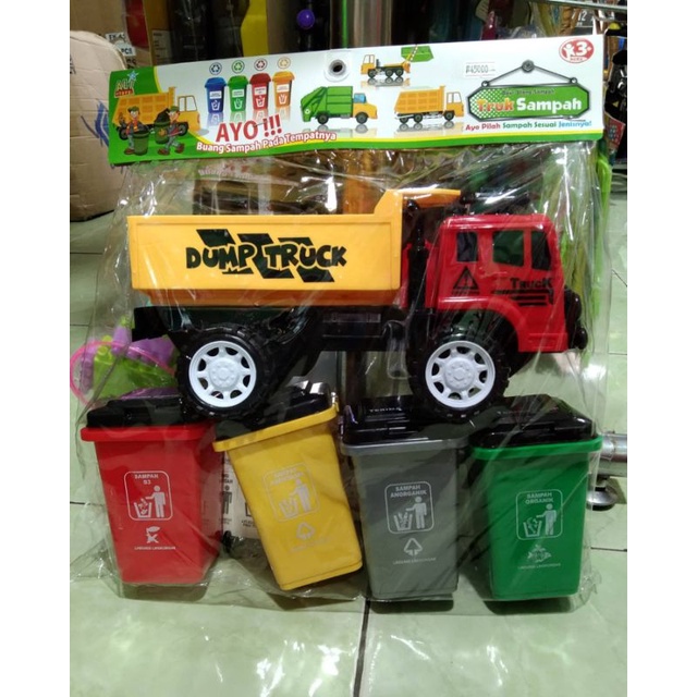 Jual dump truck dan 4 dustbin | Shopee Indonesia