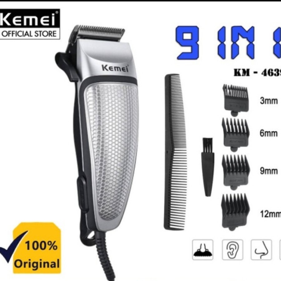 Jual COD ALAT MESIN CUKUR RAMBUT LISTRIK HAIR CLIPPER KEMEI KM-4639//CUKURAN RAMBUT KEMEI 4639 ...