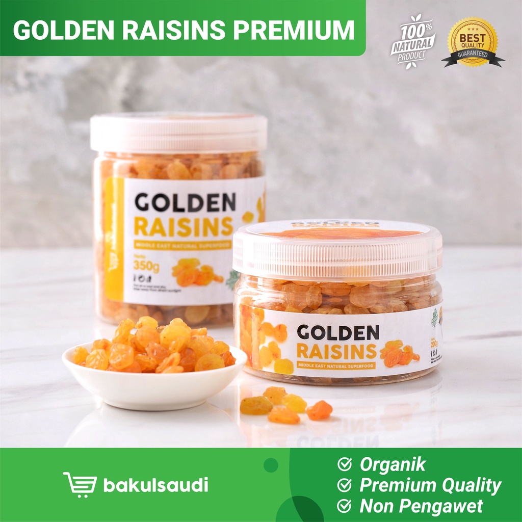 Jual Kismis Golden Raisins Premium Organik Original 100% Raisin Simin ...