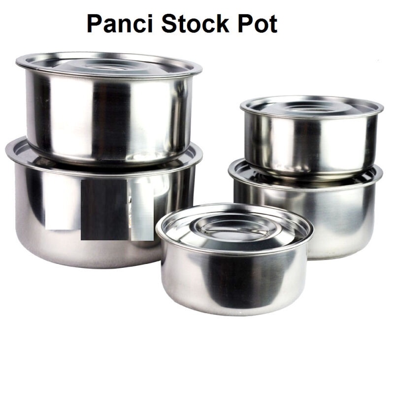 Jual MN - Panci Stock Pot Set Stainless Steel Ware - 5 pcs / Panci ...