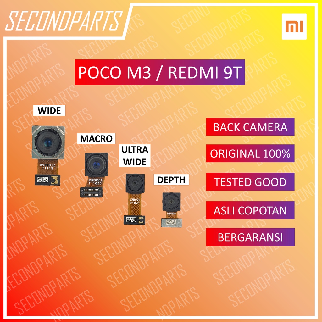 Jual KAMERA BELAKANG BACK CAMERA POCOPHONE POCO M3 / REDMI 9T ORIGINAL ...