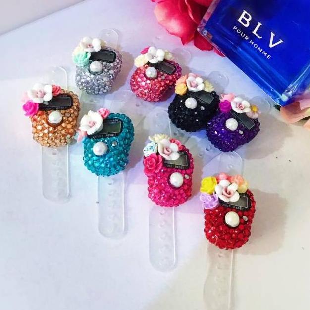 Jual Premium Product!!! Re063 Tasbih Digital Bunga Swarosky Oleh Haji ...