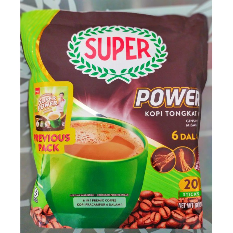 Jual KOPI SUPER POWER TONGKAT ALI 6 IN 1 ( 20 SACHET ) | Shopee Indonesia