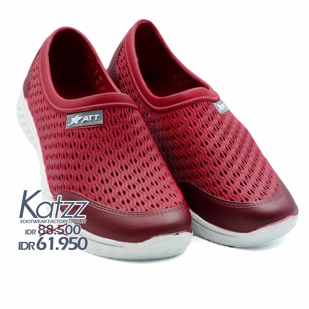 Jual Katzz-Sepatu Kasual Slip On Wanita Maroon 37-40 Semi Formal/Sepatu ...