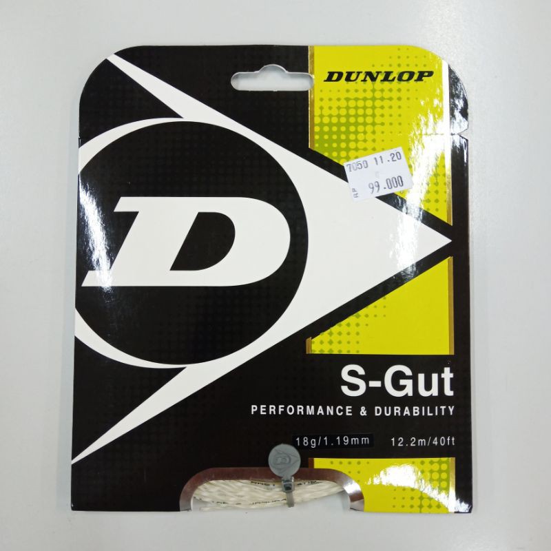 Jual senar string tenis tennis dunlop S-Gut original ori asli | Shopee ...