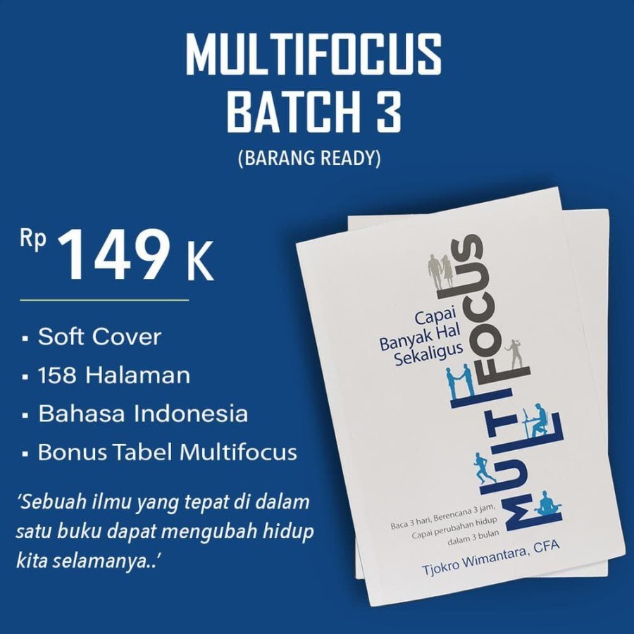 Jual Buku Multifocus by Pak Win ( Tjokro Wimantara, CFA ) | Shopee Indonesia