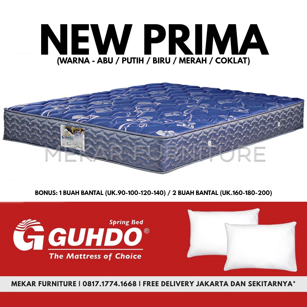 Jual Kasur Spring Bed GUHDO New Prima 160 X 200 - Mekar Furniture | Shopee Indonesia