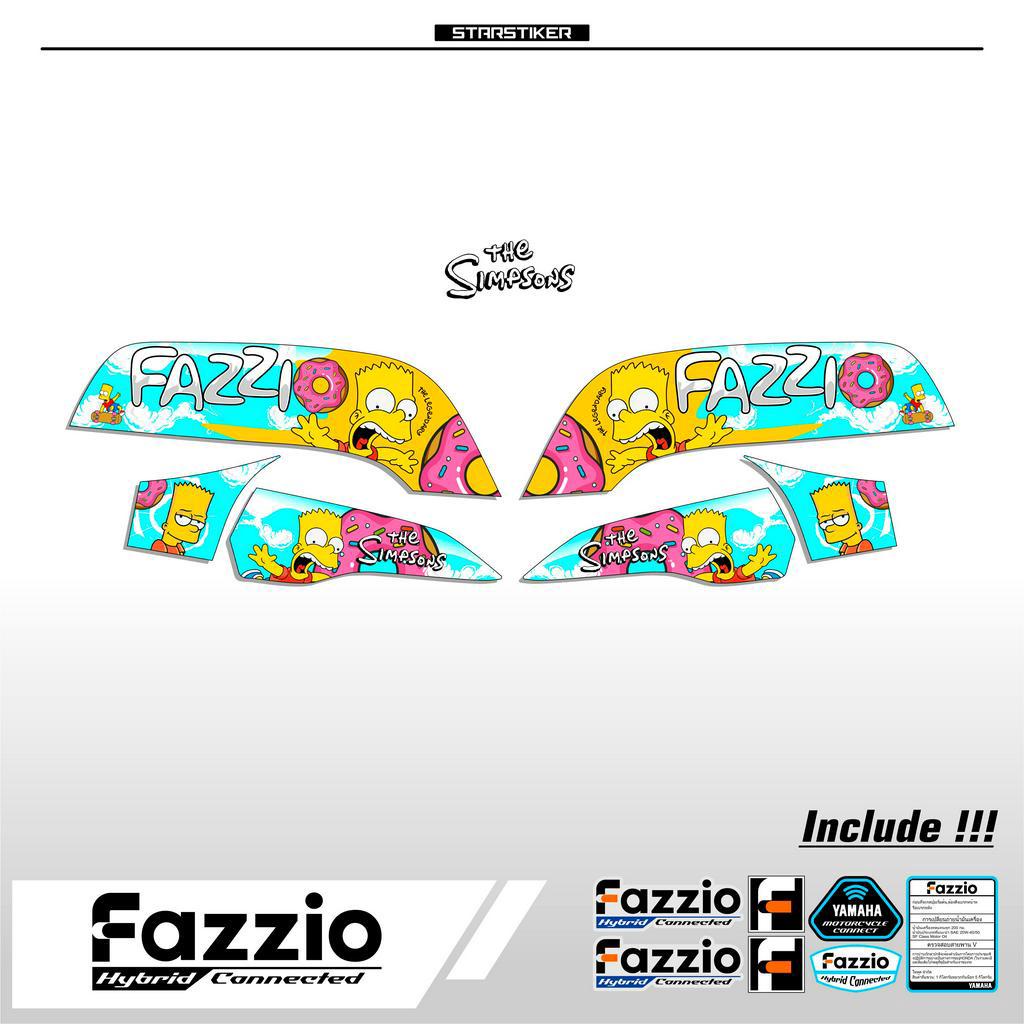 Jual FZ7 / STRIPING / STICKER FAZZIO THE SIMPSON / STIKER LIST SIMPLE ...