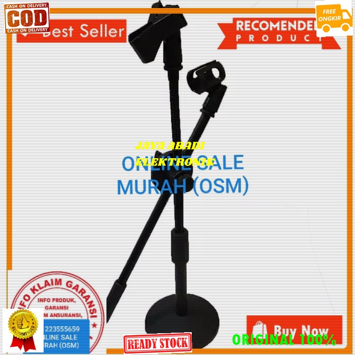 Jual G111 ORIGINAL BEYERMIC STAND MIC KAKI BULAT HOLDER STANDING PENDEK ...