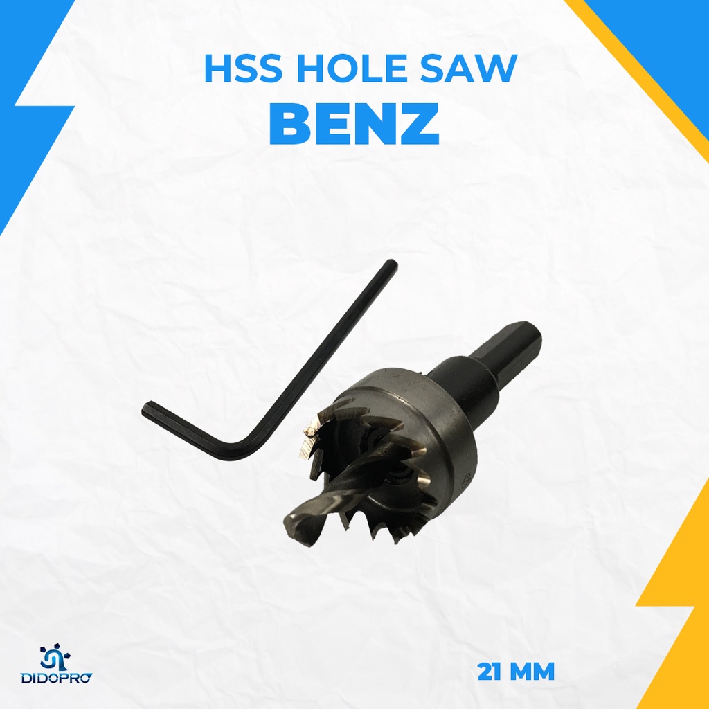 Jual Hole Saw Besi 20mm BENZ / Holesaw Besi 20 mm / Mata Bor Besi 20mm ...