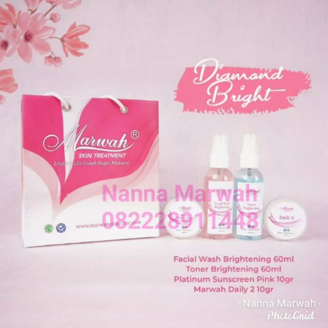 Jual Diamond Bright Marwah Skincare HALAL & MUI | Shopee Indonesia